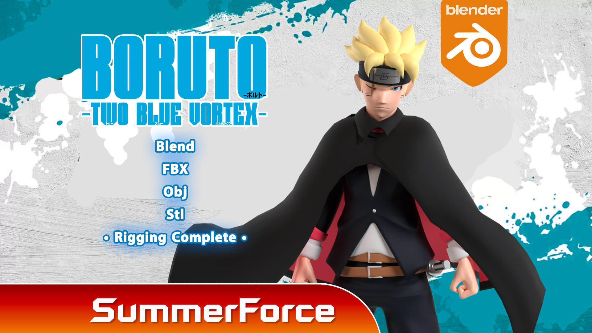 Boruto Uzumaki - Boruto Two Blue Vortex 3D Model by Summerforce
