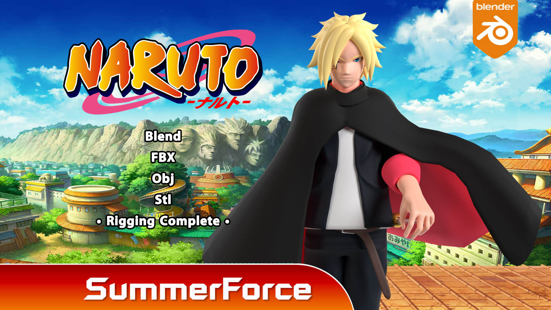 Boruto Uzumaki - Naruto Shippuden 3D Model by Summerforce