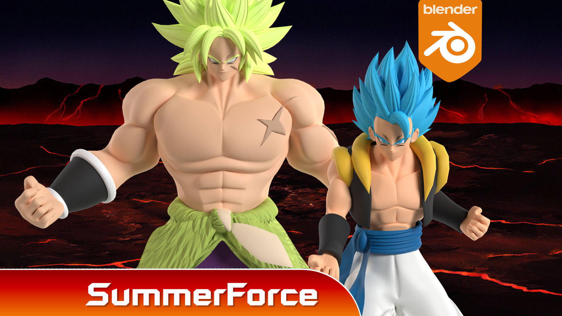 Broly Legendary Super Saiyan - Dragonball Super 3D Model by Summerforce