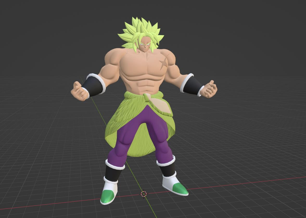 Broly Legendary Super Saiyan - Dragonball Super 3D Model by Summerforce