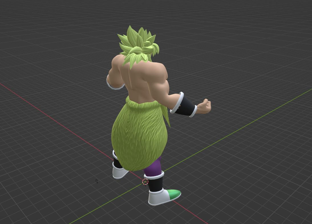 Broly Legendary Super Saiyan - Dragonball Super 3D Model by Summerforce
