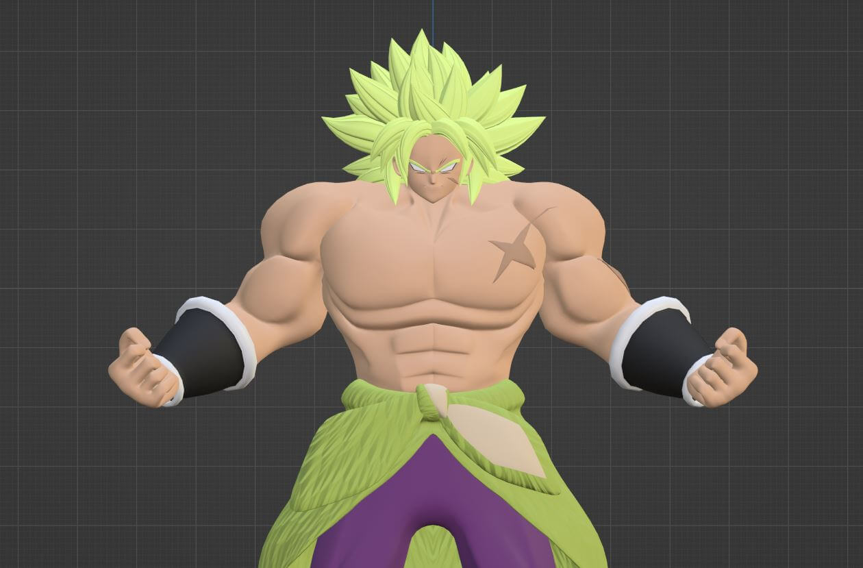 Broly Legendary Super Saiyan - Dragonball Super 3D Model by Summerforce