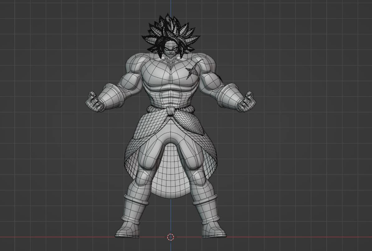 Broly Legendary Super Saiyan - Dragonball Super 3D Model by Summerforce