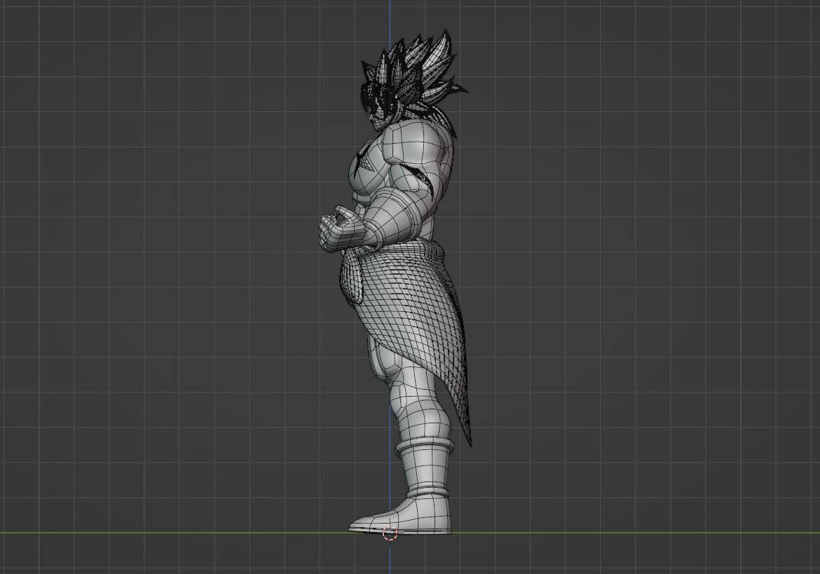 Broly Legendary Super Saiyan - Dragonball Super 3D Model by Summerforce
