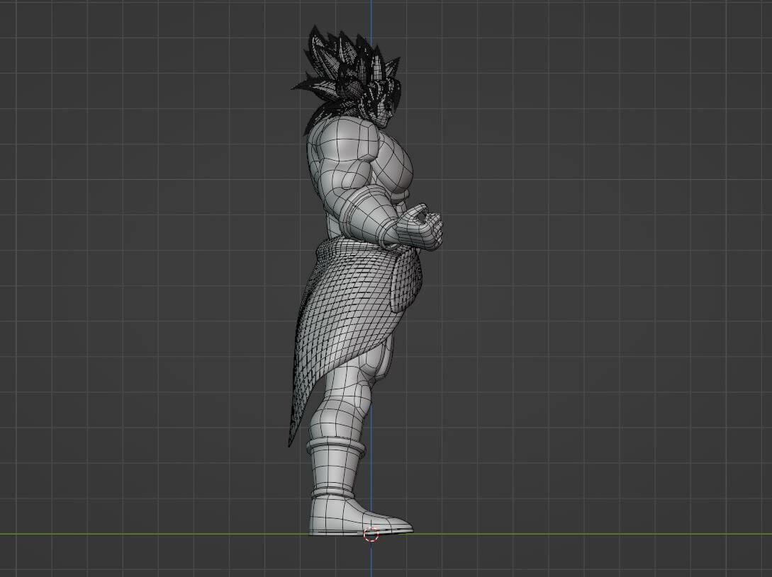 Broly Legendary Super Saiyan - Dragonball Super 3D Model by Summerforce