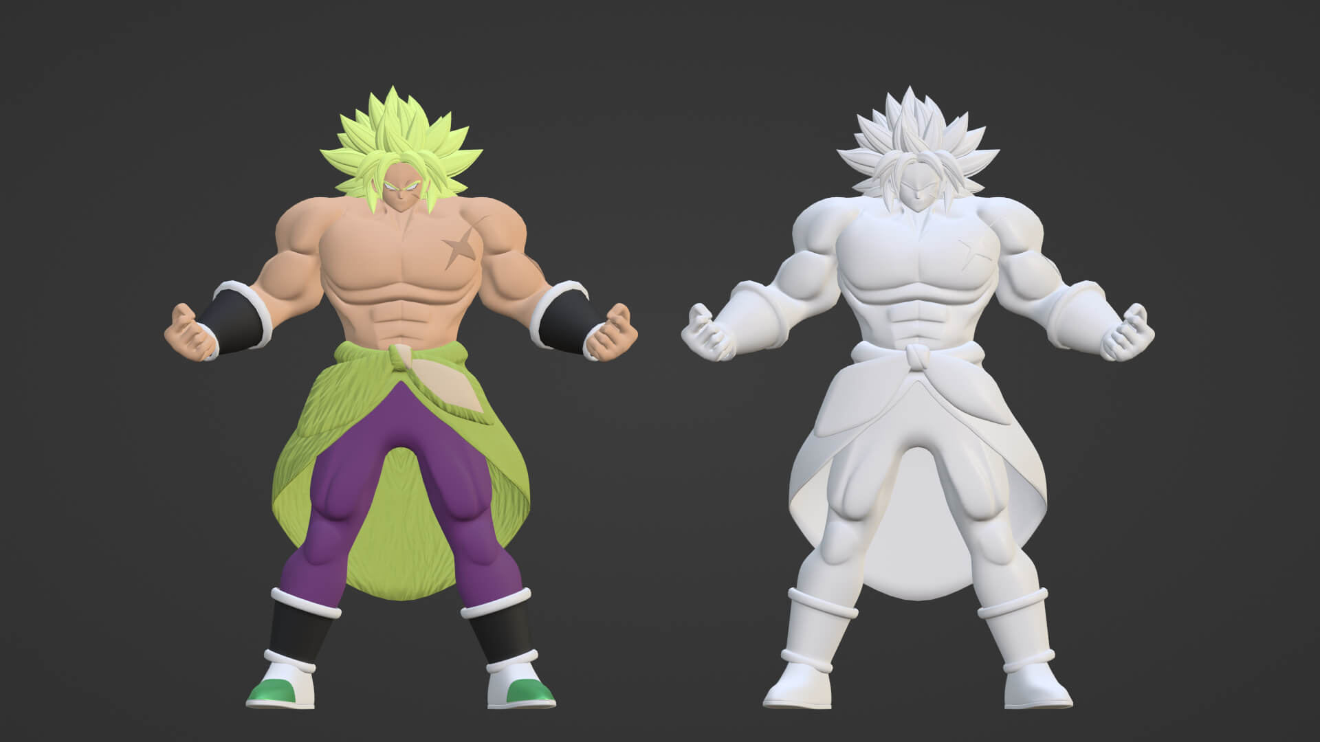 Broly Legendary Super Saiyan - Dragonball Super 3D Model by Summerforce