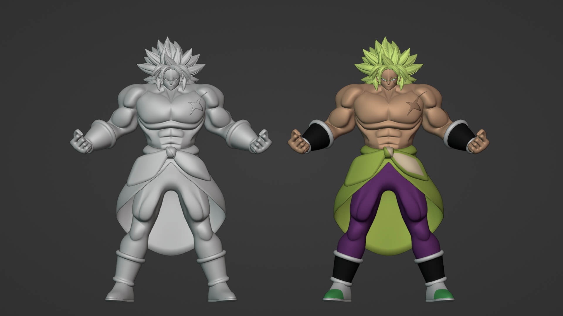 Broly Legendary Super Saiyan - Dragonball Super 3D Model by Summerforce