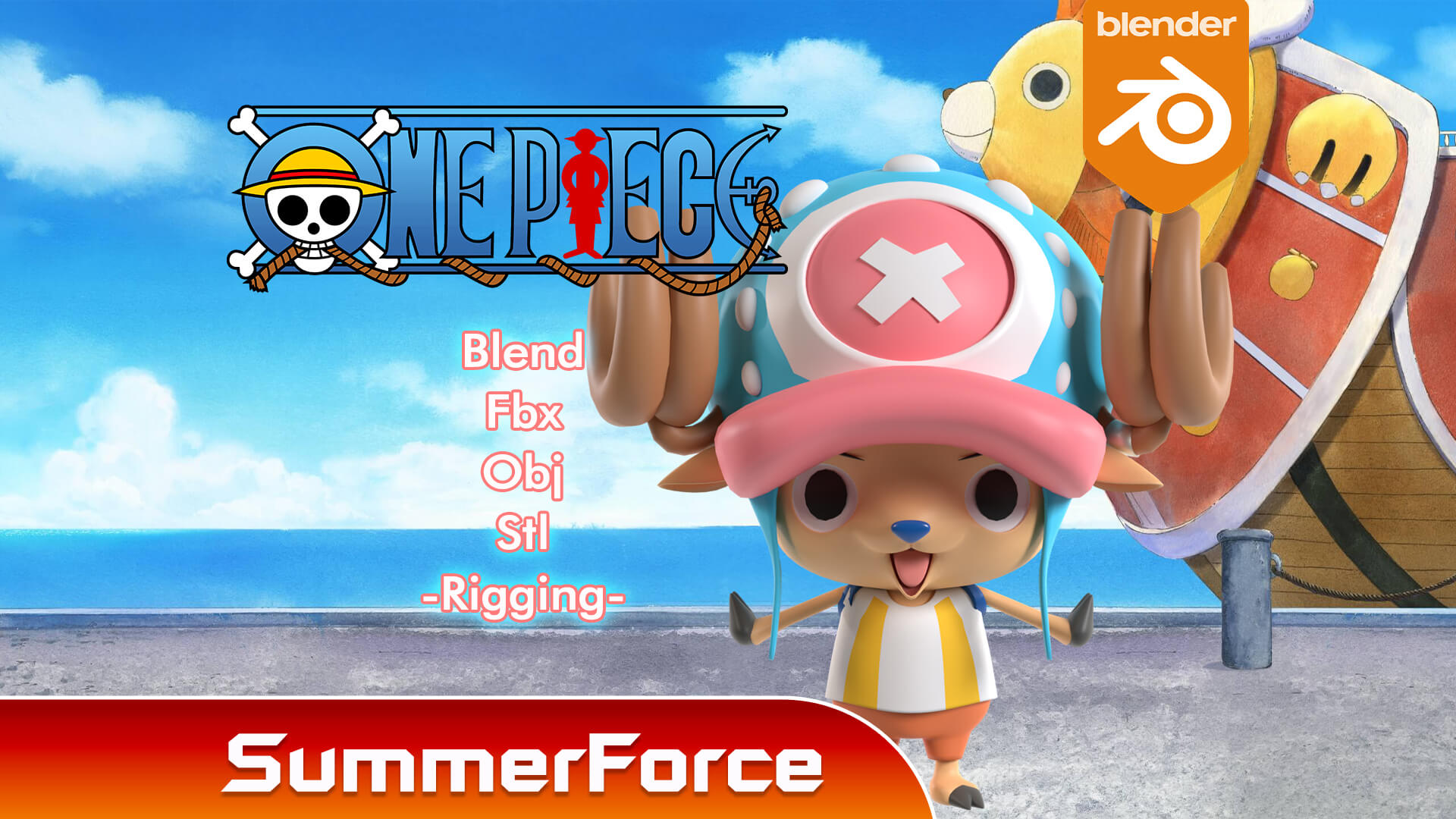 Tony Tony Chopper Wcf - One Piece 3D Model by Summerforce