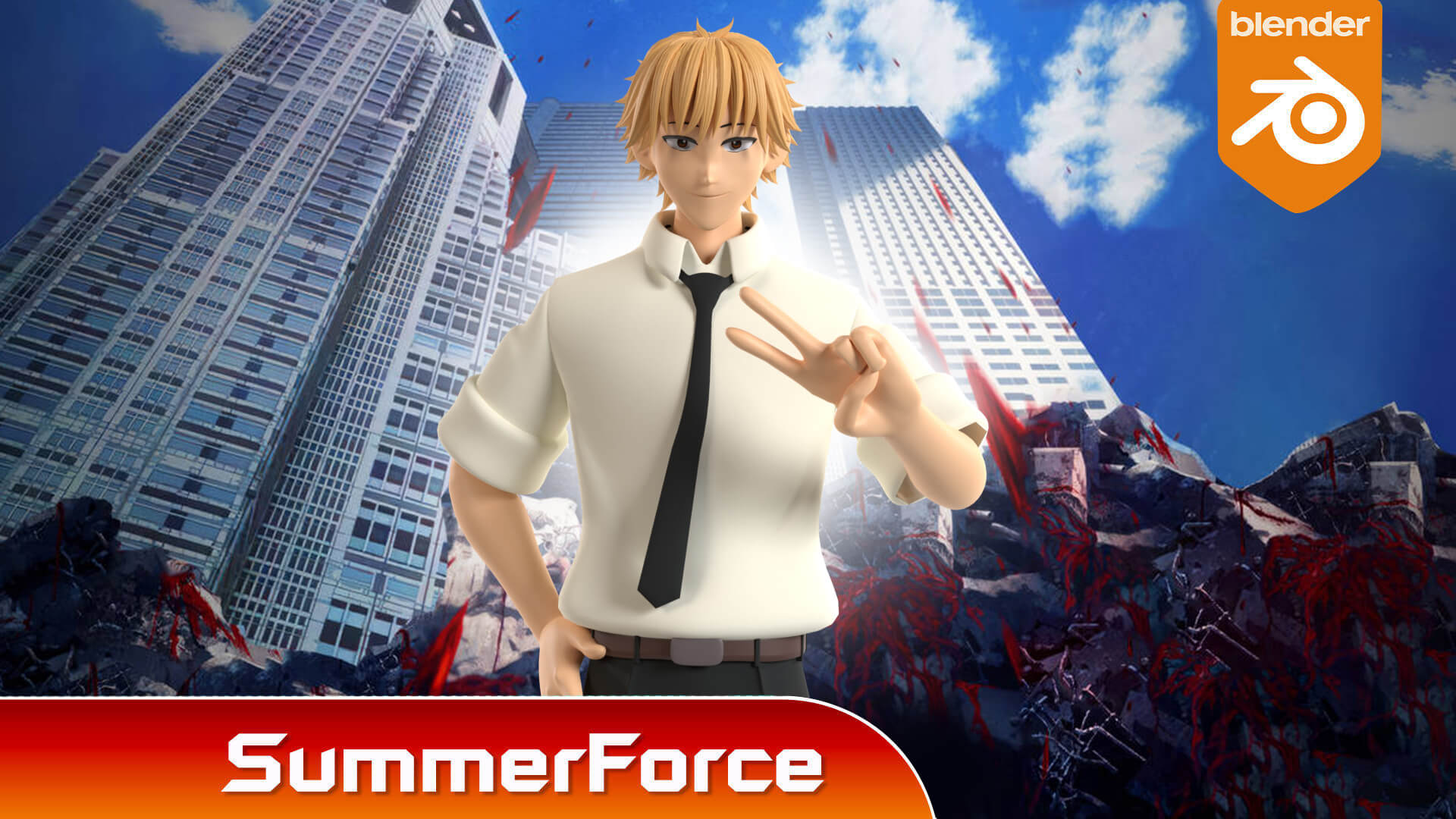 Denji - Chainsaw Man 3D Model by Summerforce