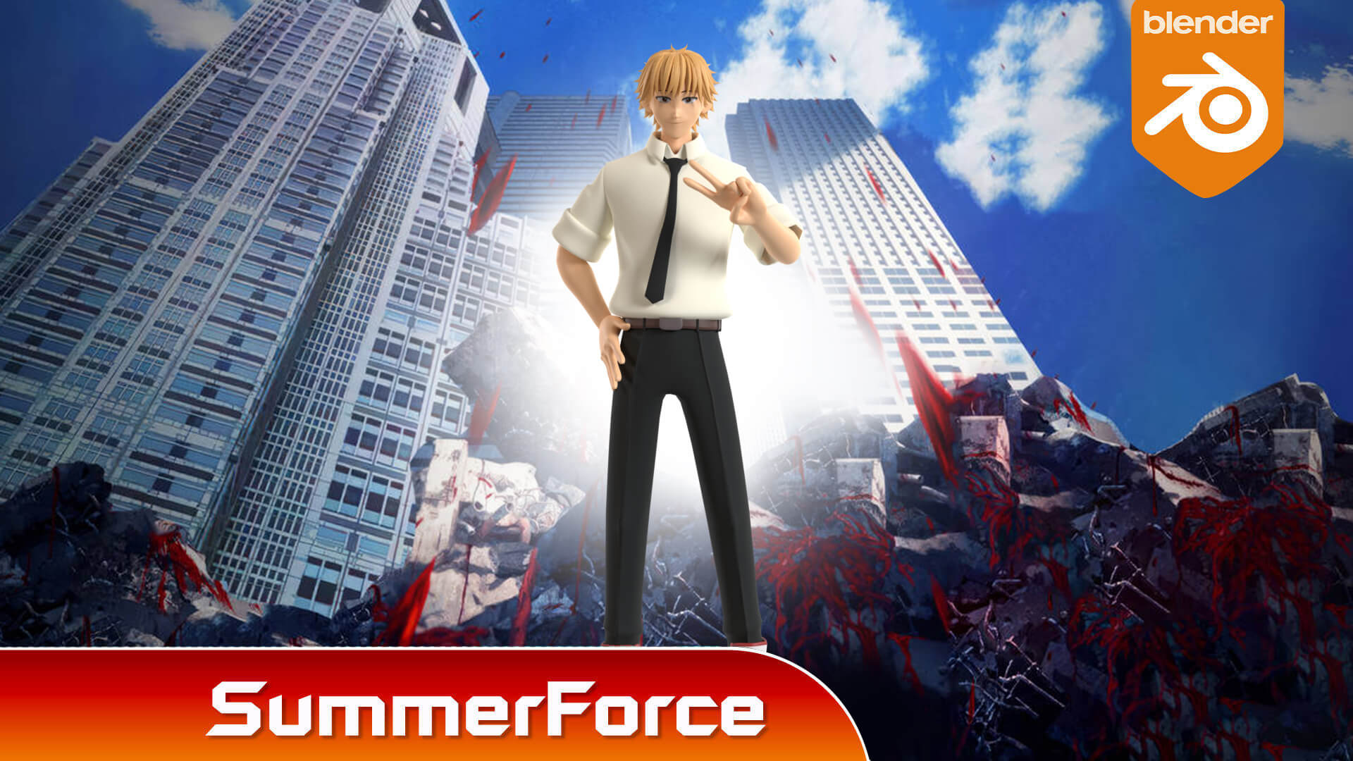 Denji - Chainsaw Man 3D Model by Summerforce