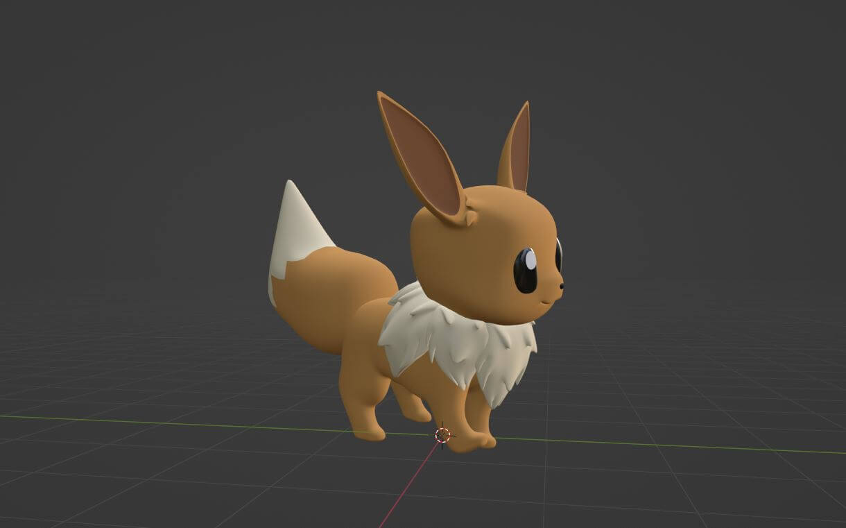 Eevee - Pokemon 3D Model by Summerforce