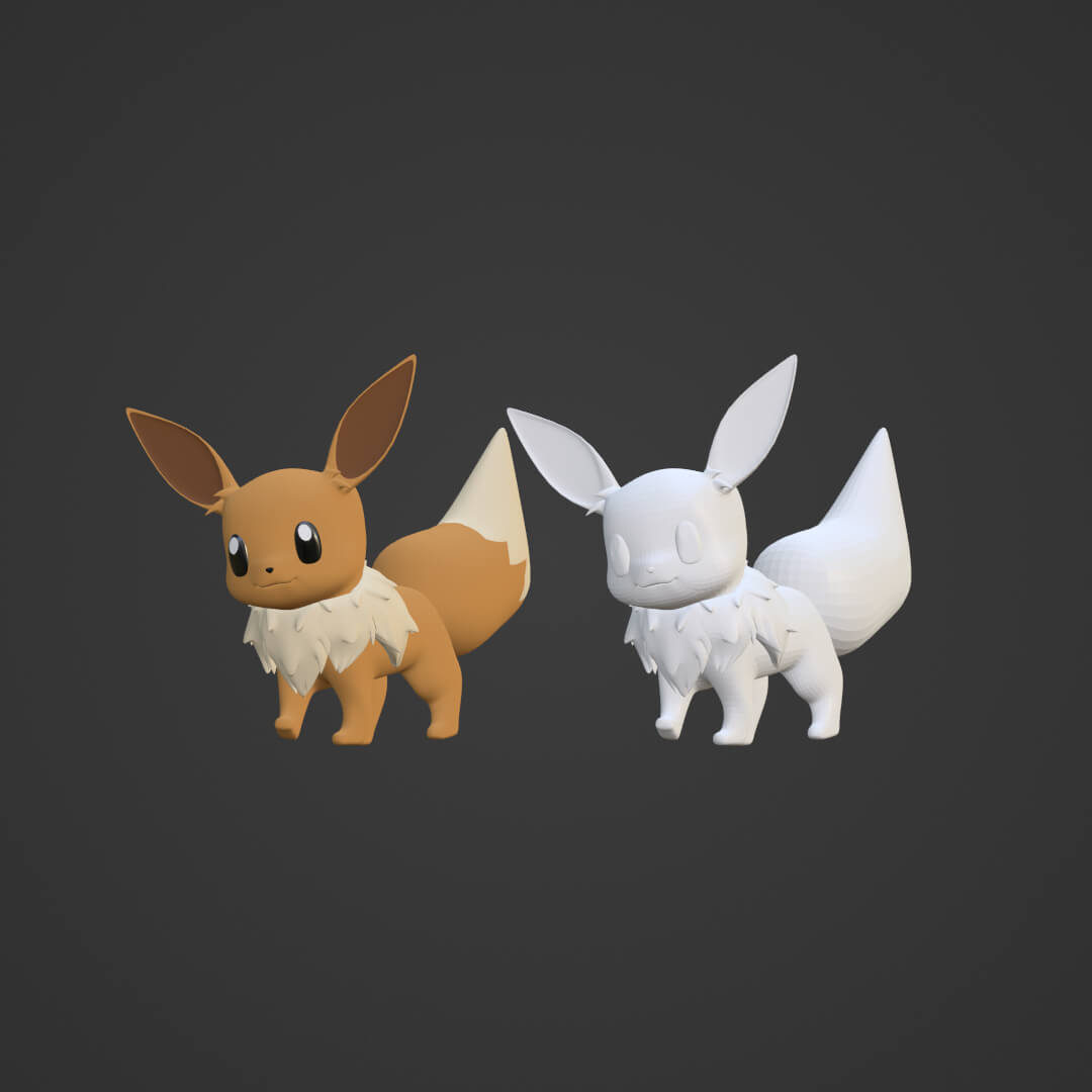 Eevee - Pokemon 3D Model by Summerforce