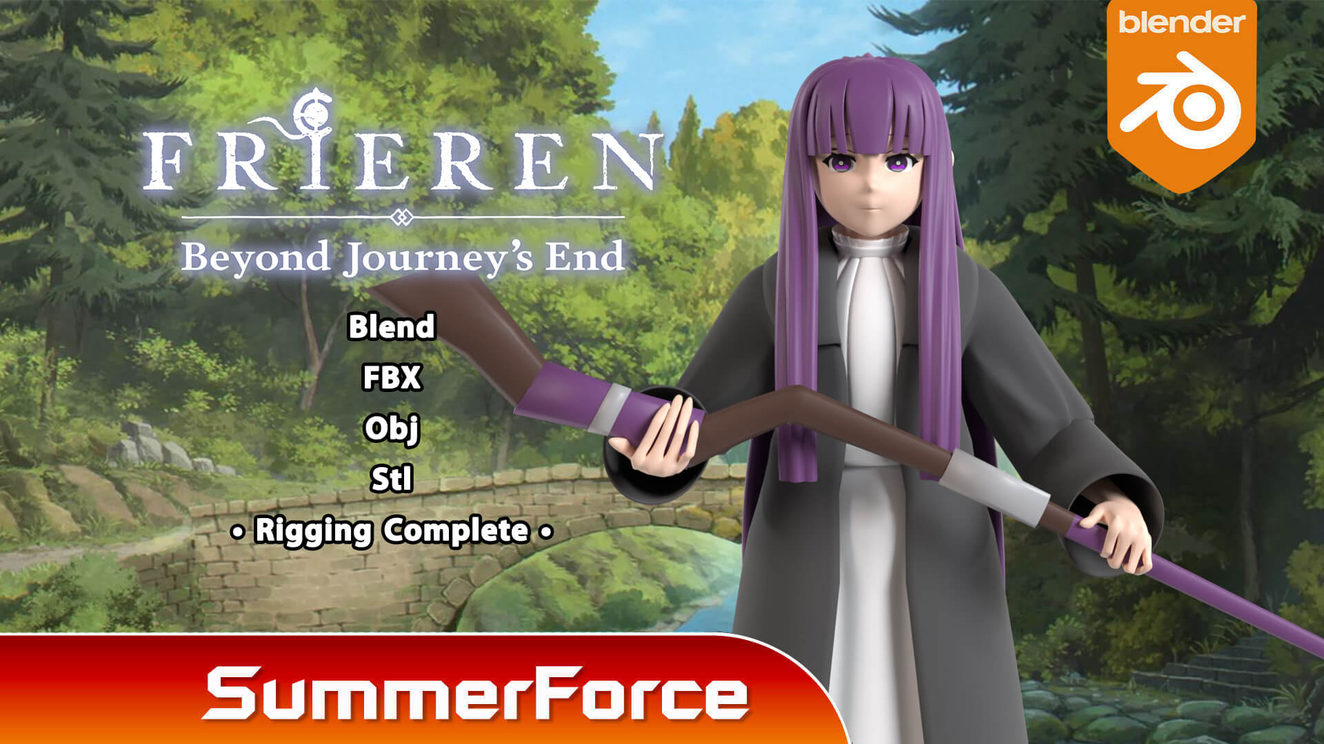 Fern - Frieren Beyond Journey End 3D Model by Summerforce
