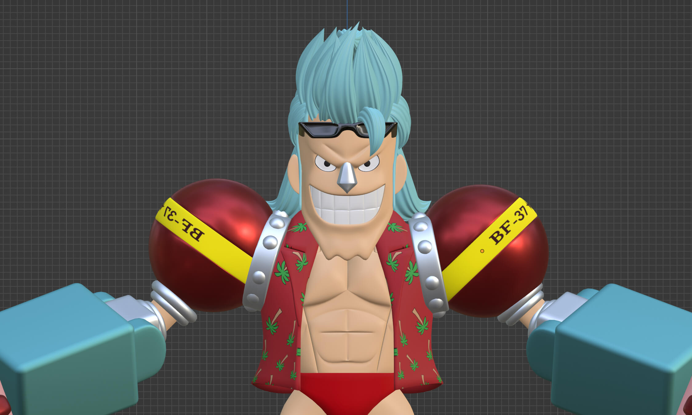Franky SD - One Piece 3D Model by Summerforce