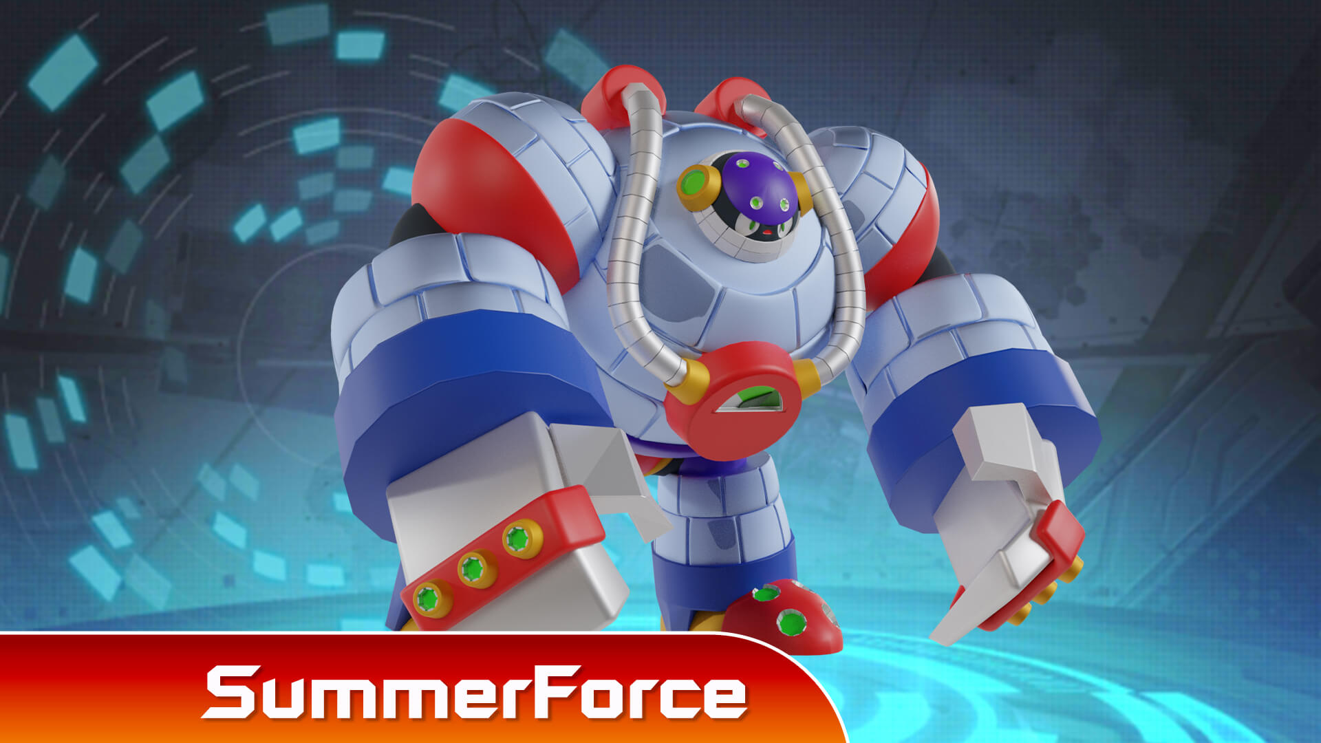 Frostman - Megaman 8 3D Model by Summerforce