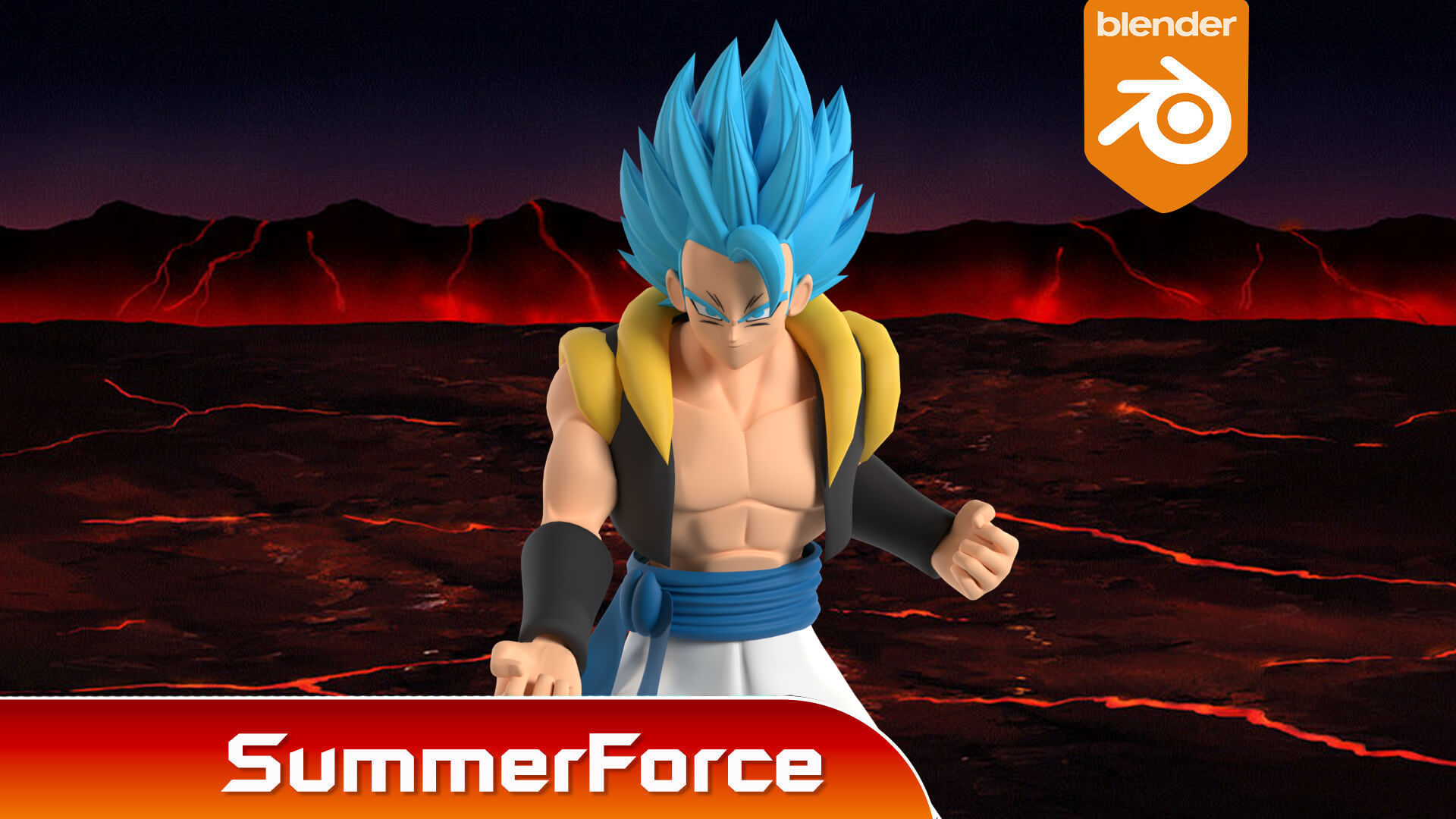 Gogeta - Dragonball Super 3D Model by Summerforce