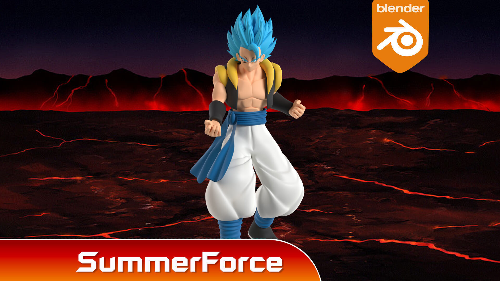 Gogeta - Dragonball Super 3D Model by Summerforce