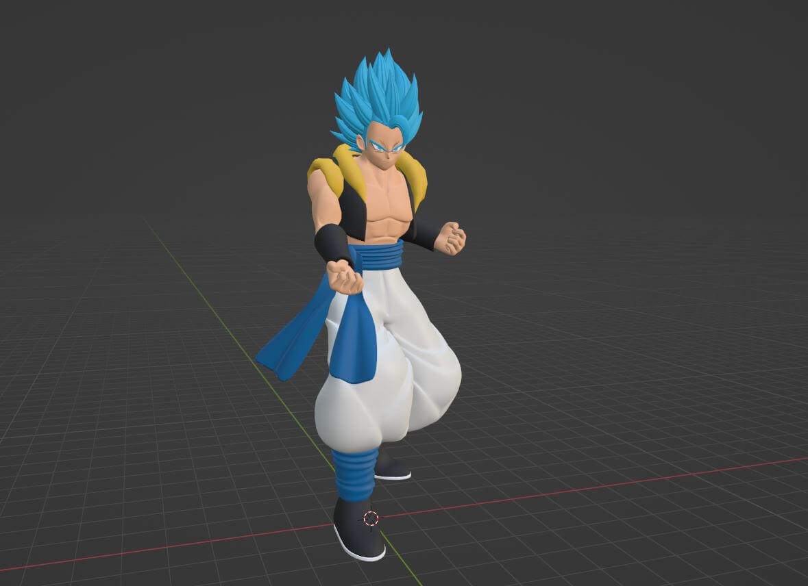 Gogeta - Dragonball Super 3D Model by Summerforce
