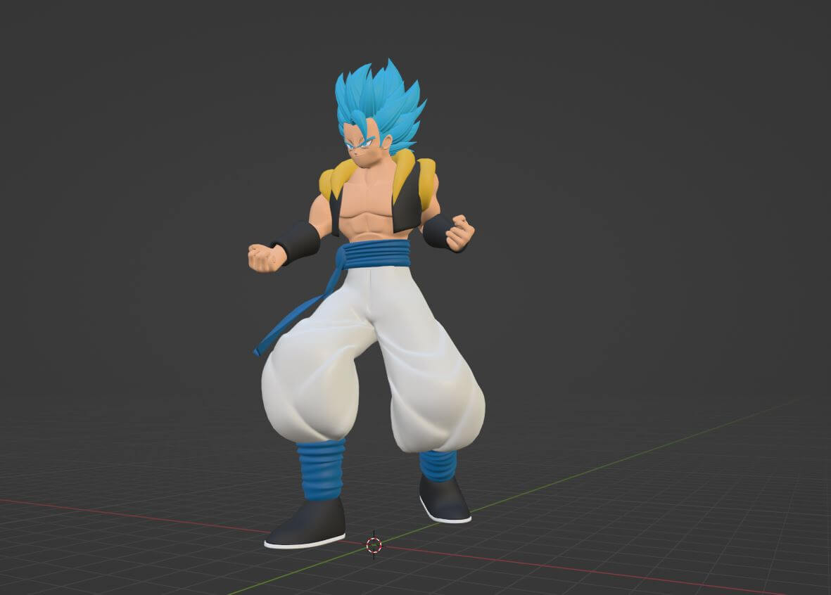 Gogeta - Dragonball Super 3D Model by Summerforce