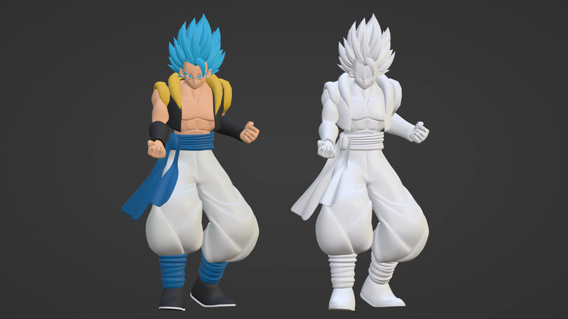 Gogeta - Dragonball Super 3D Model by Summerforce