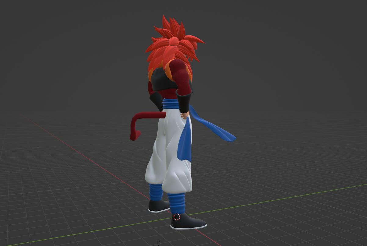 Gogeta Super Saiyan 4 - Dragonball GT 3D Model by Summerforce