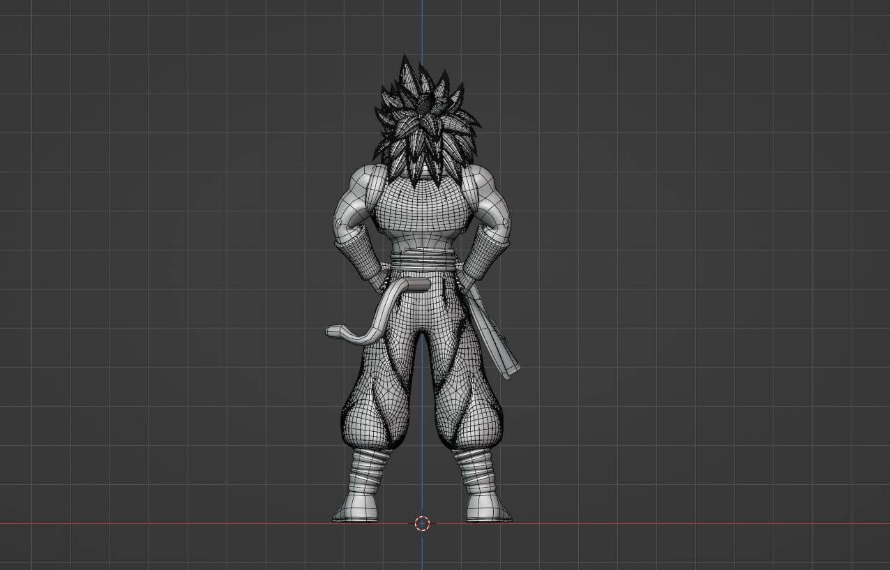 Gogeta Super Saiyan 4 - Dragonball GT 3D Model by Summerforce