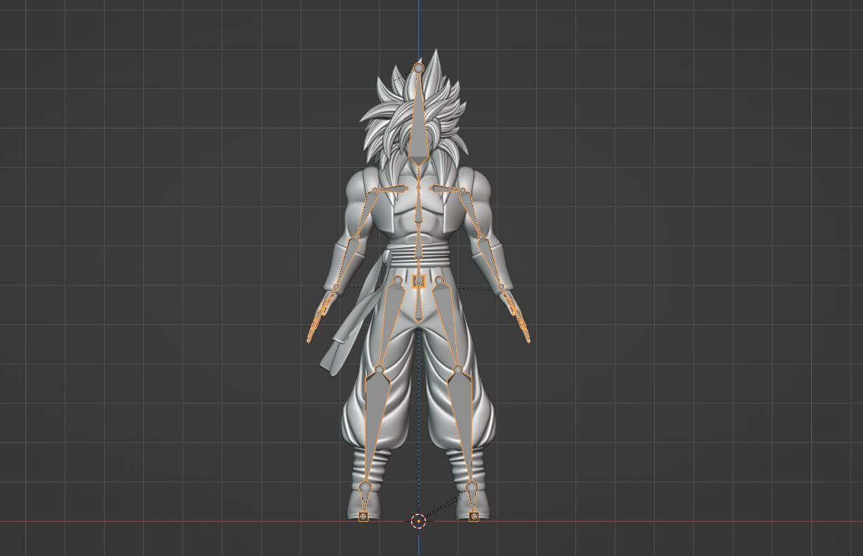 Gogeta Super Saiyan 4 - Dragonball GT 3D Model by Summerforce