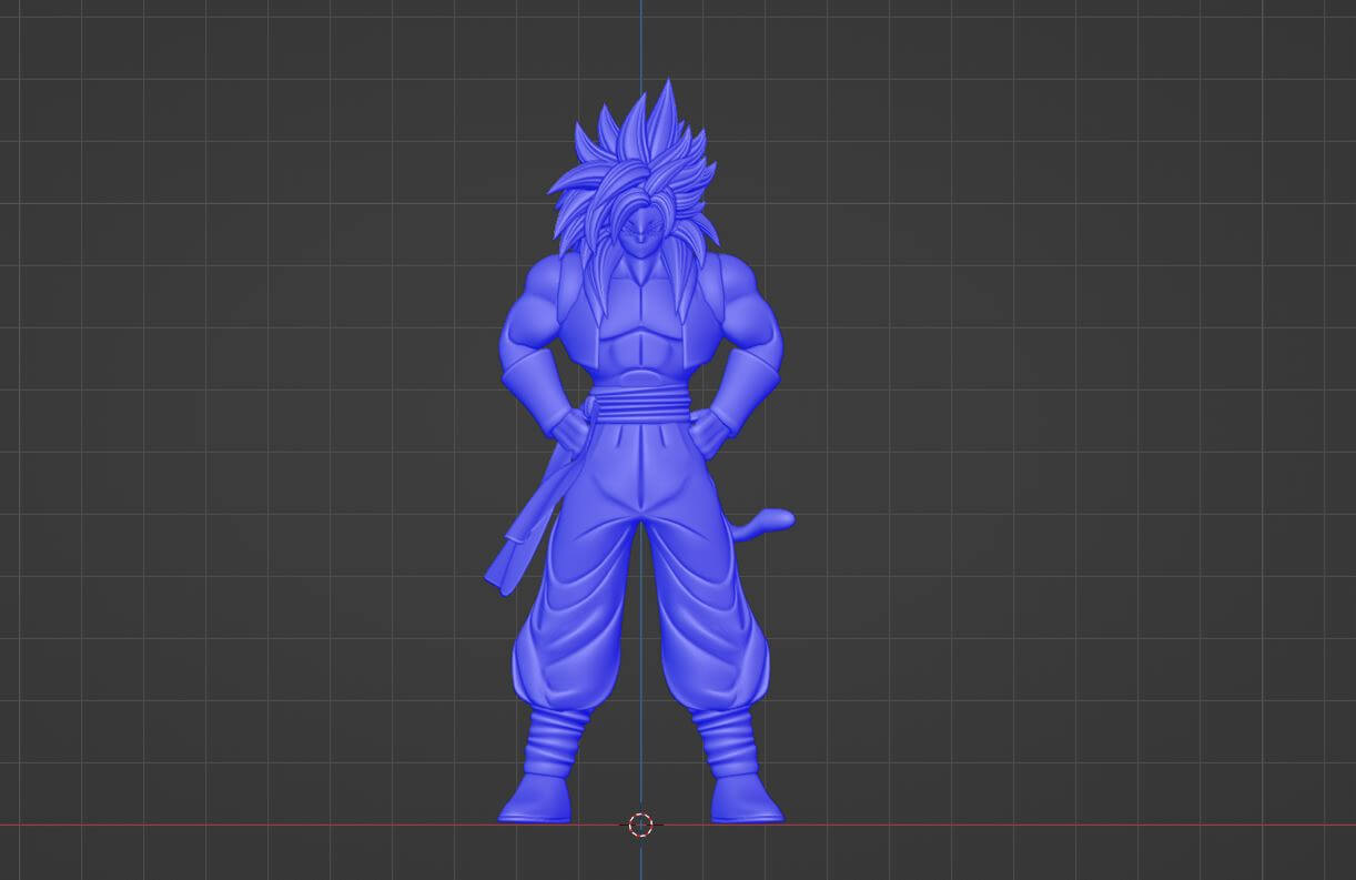 Gogeta Super Saiyan 4 - Dragonball GT 3D Model by Summerforce