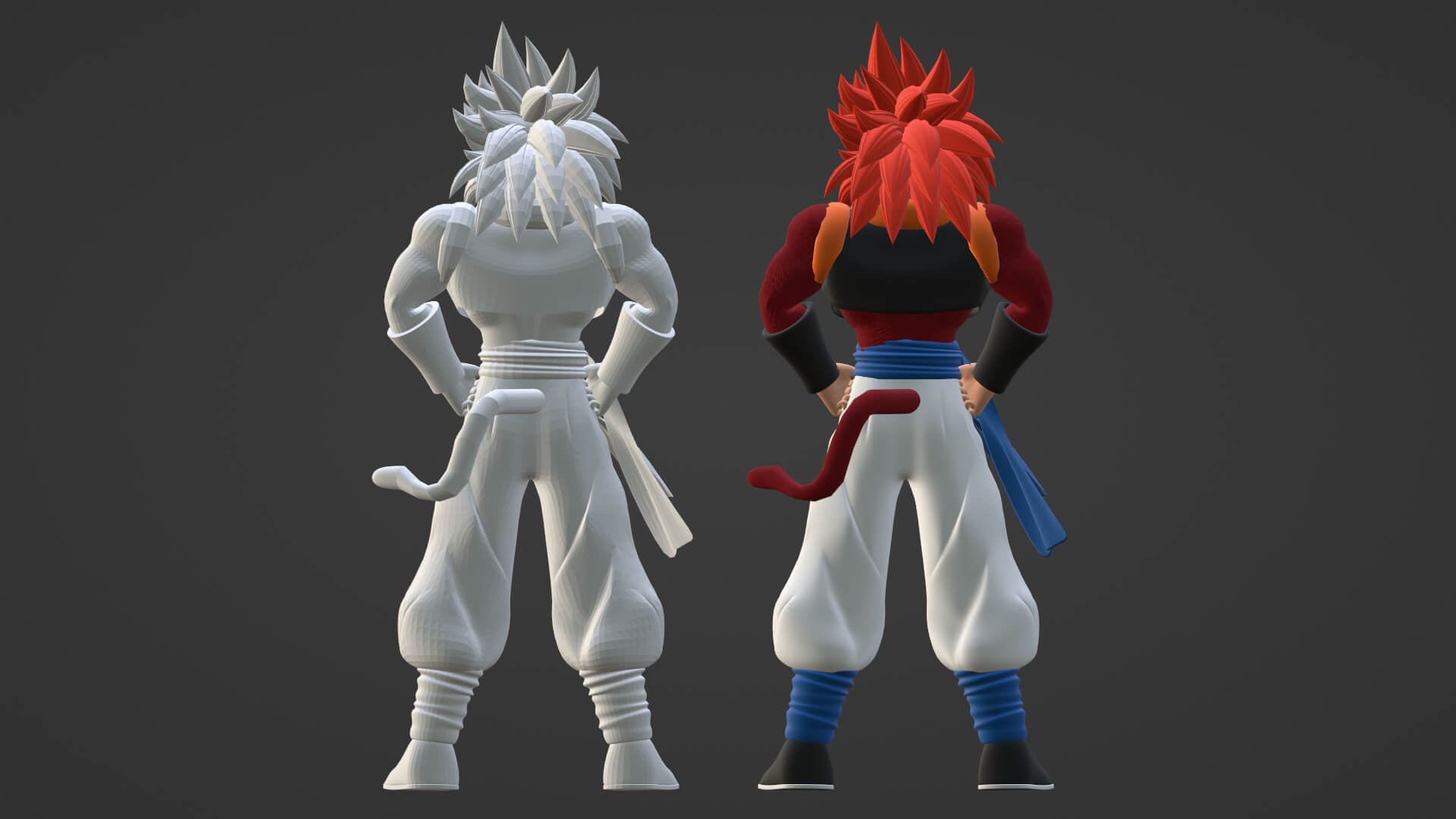Gogeta Super Saiyan 4 - Dragonball GT 3D Model by Summerforce