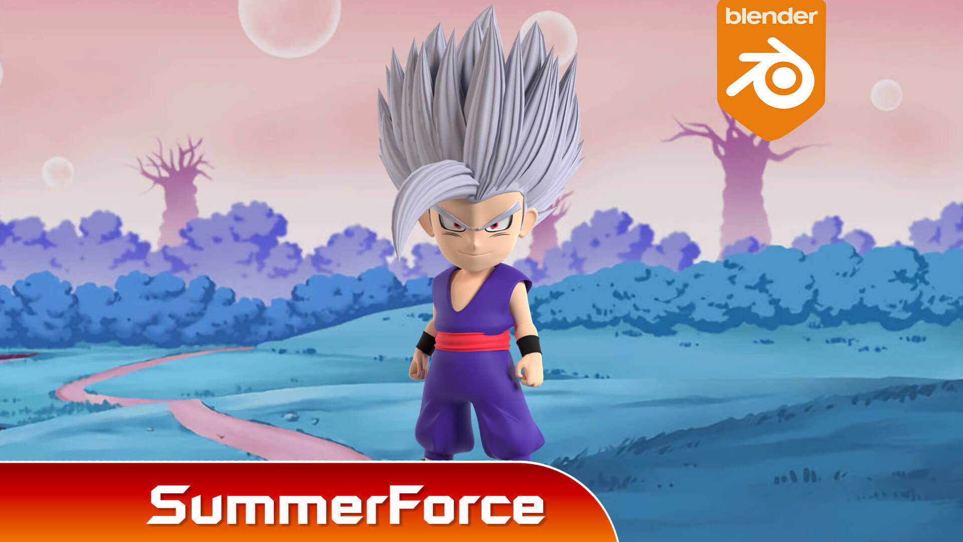 Gohan Beast SD - Dragonball Super 3D Model by Summerforce
