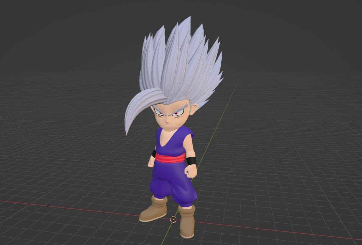 Gohan Beast SD - Dragonball Super 3D Model by Summerforce