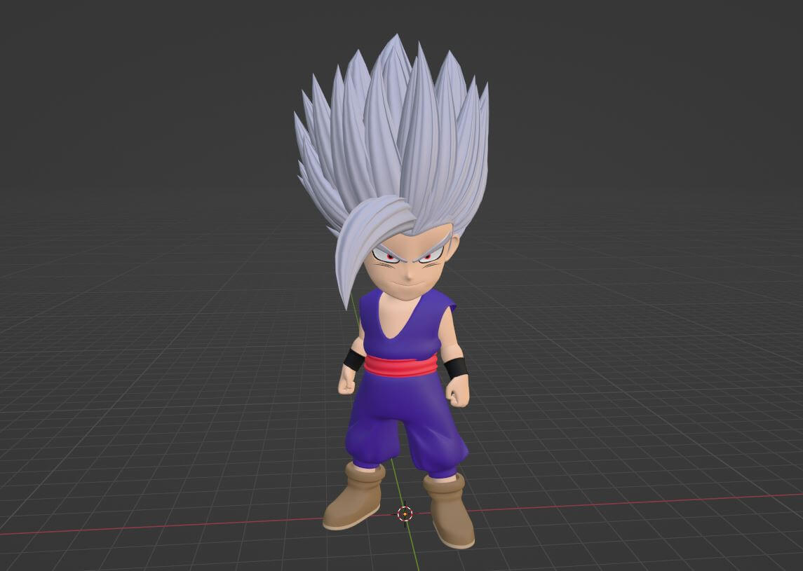 Gohan Beast SD - Dragonball Super 3D Model by Summerforce