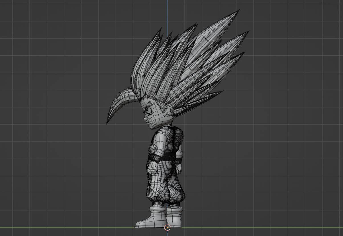 Gohan Beast SD - Dragonball Super 3D Model by Summerforce