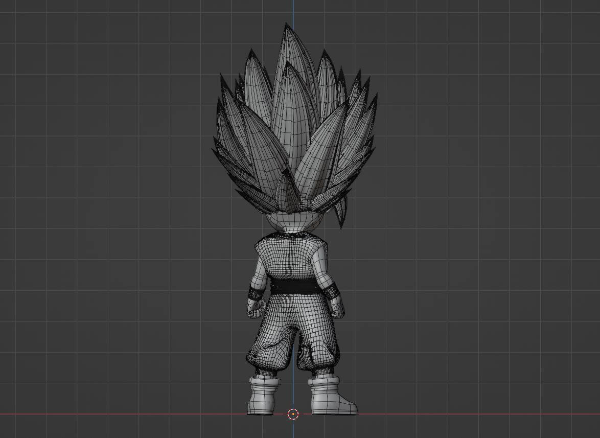Gohan Beast SD - Dragonball Super 3D Model by Summerforce