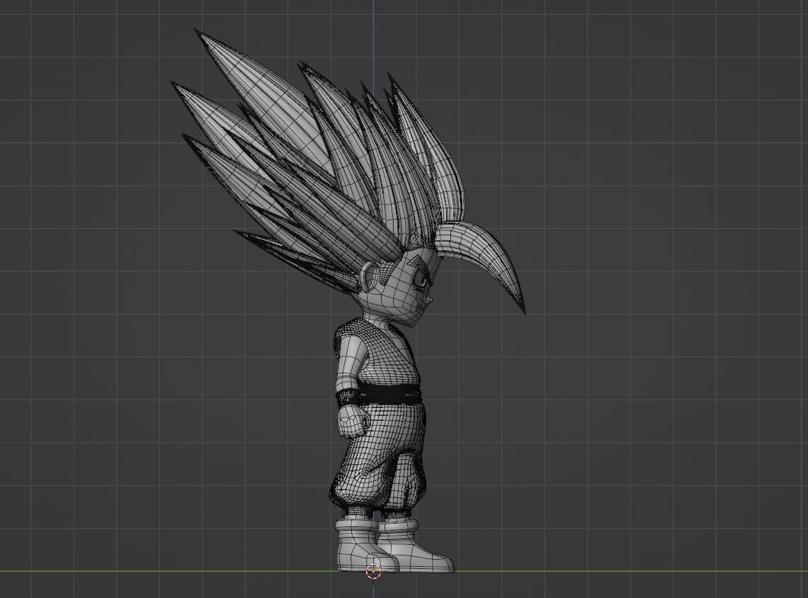 Gohan Beast SD - Dragonball Super 3D Model by Summerforce