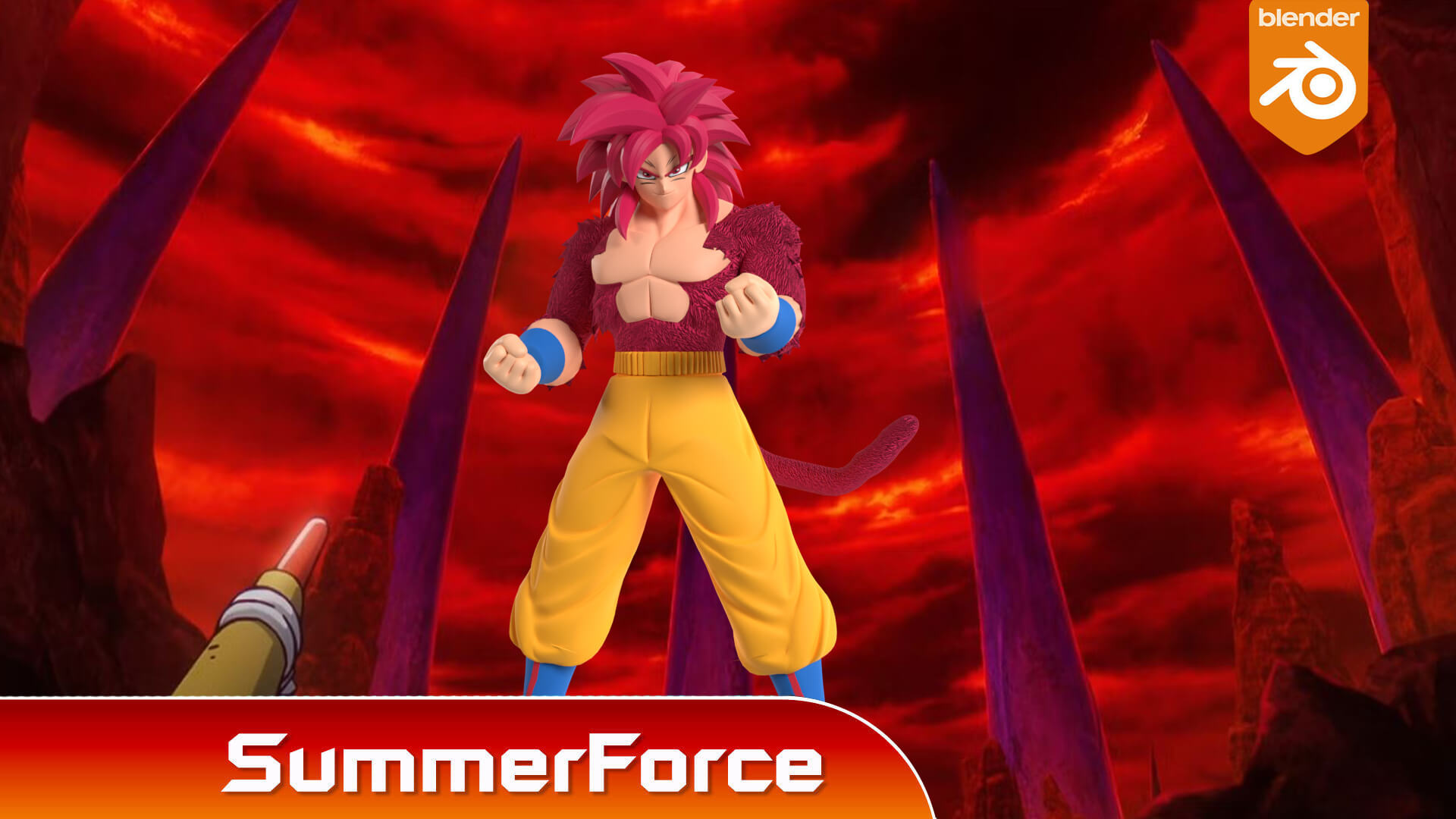 Goku Super Saiyan 4 - Dragonball Daima 3D Model by Summerforce