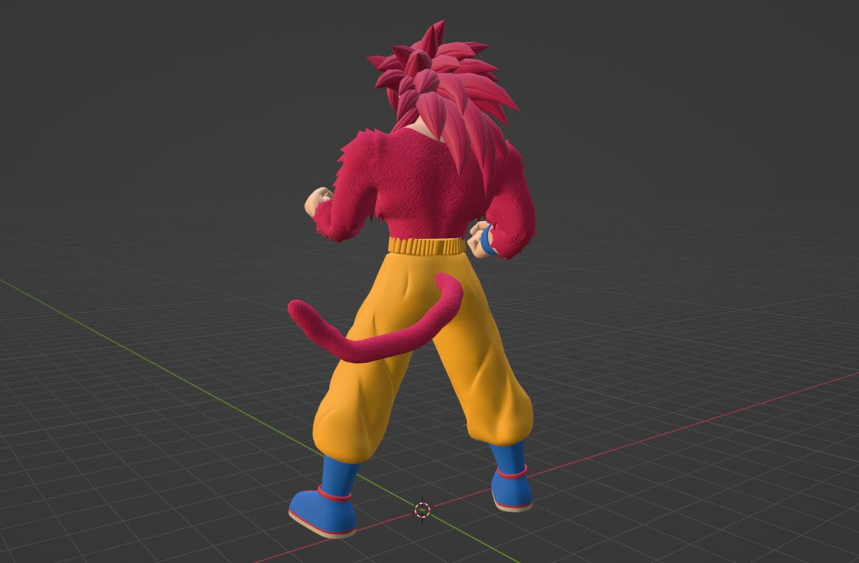 Goku Super Saiyan 4 - Dragonball Daima 3D Model by Summerforce
