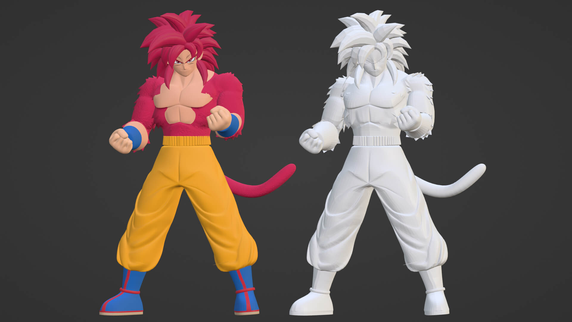 Goku Super Saiyan 4 - Dragonball Daima 3D Model by Summerforce