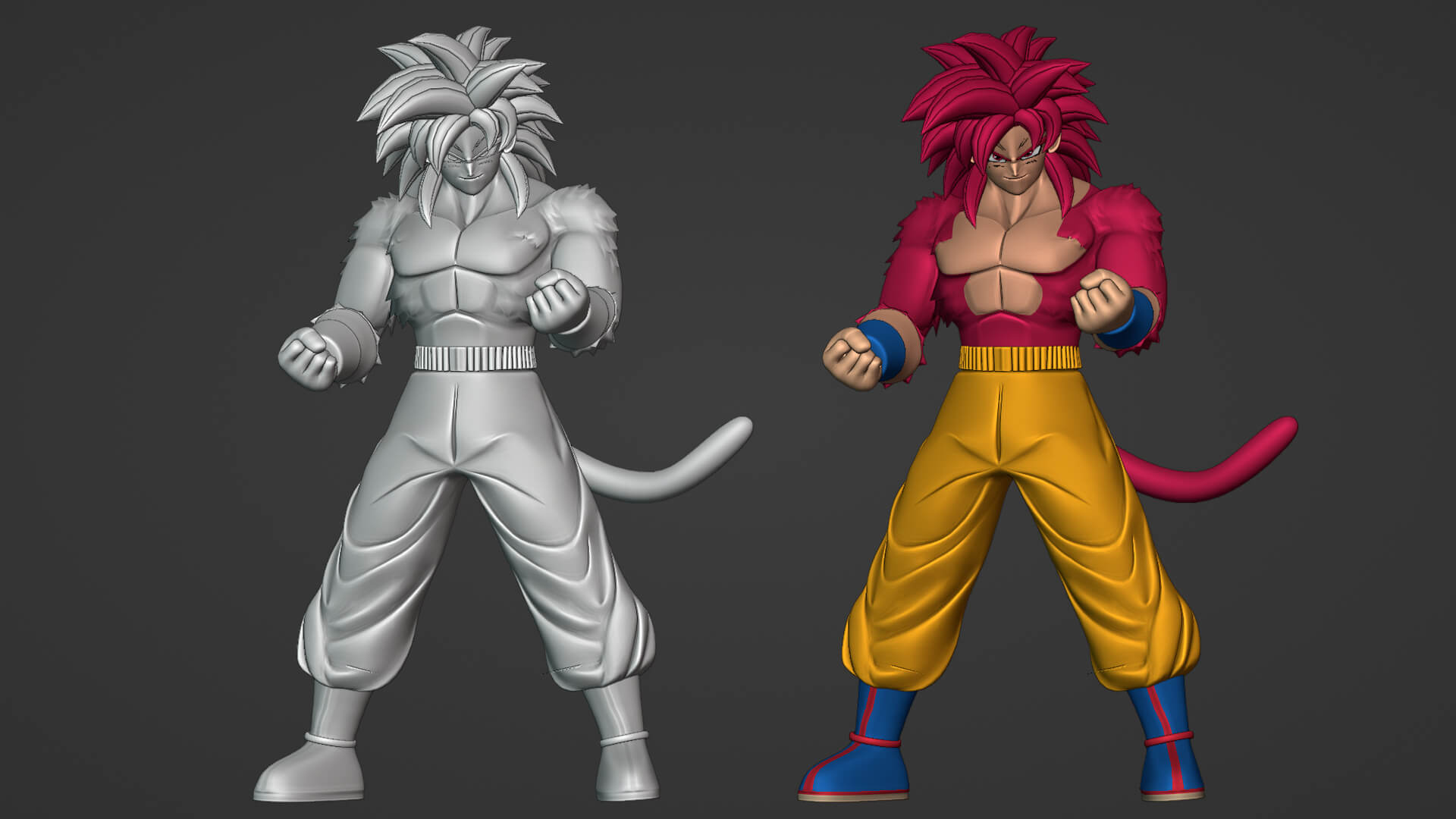 Goku Super Saiyan 4 - Dragonball Daima 3D Model by Summerforce