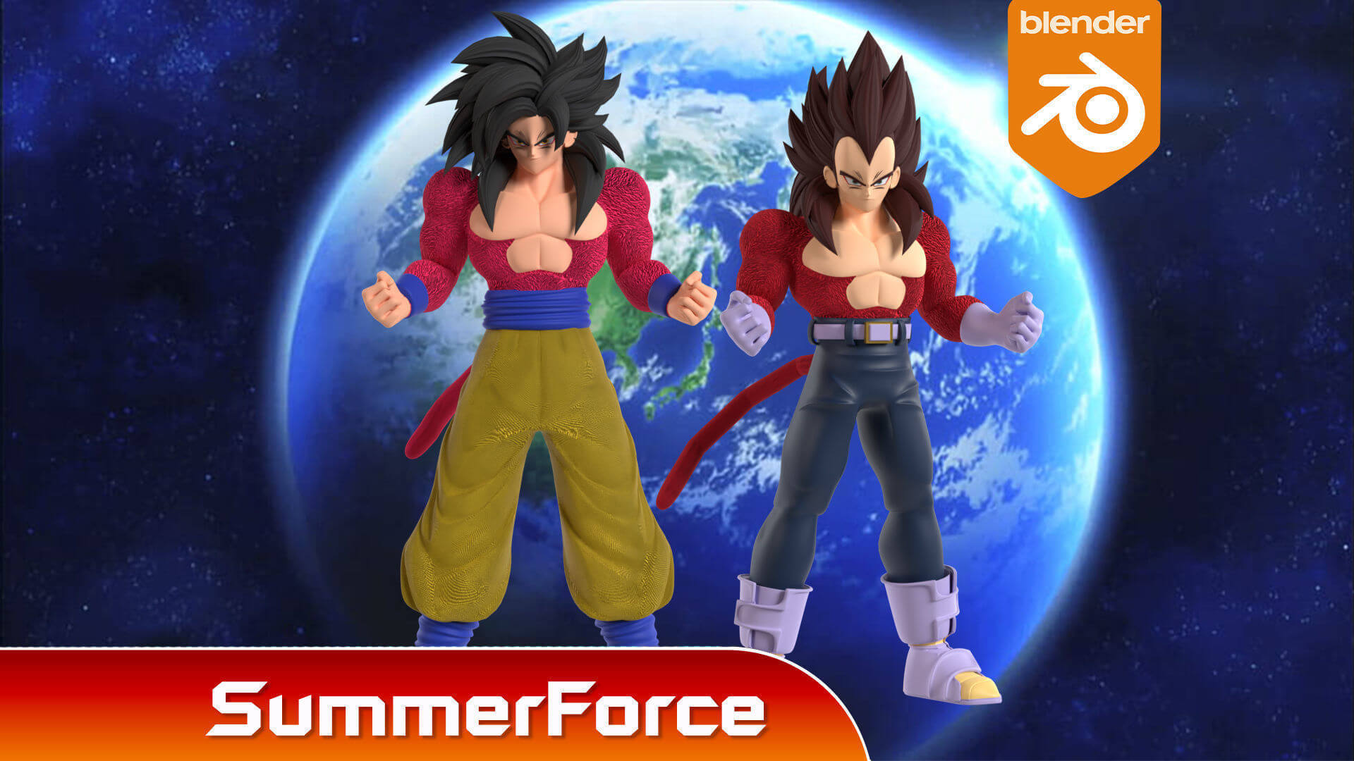 Goku Super Saiyan 4 - Dragonball GT 3D Model by Summerforce