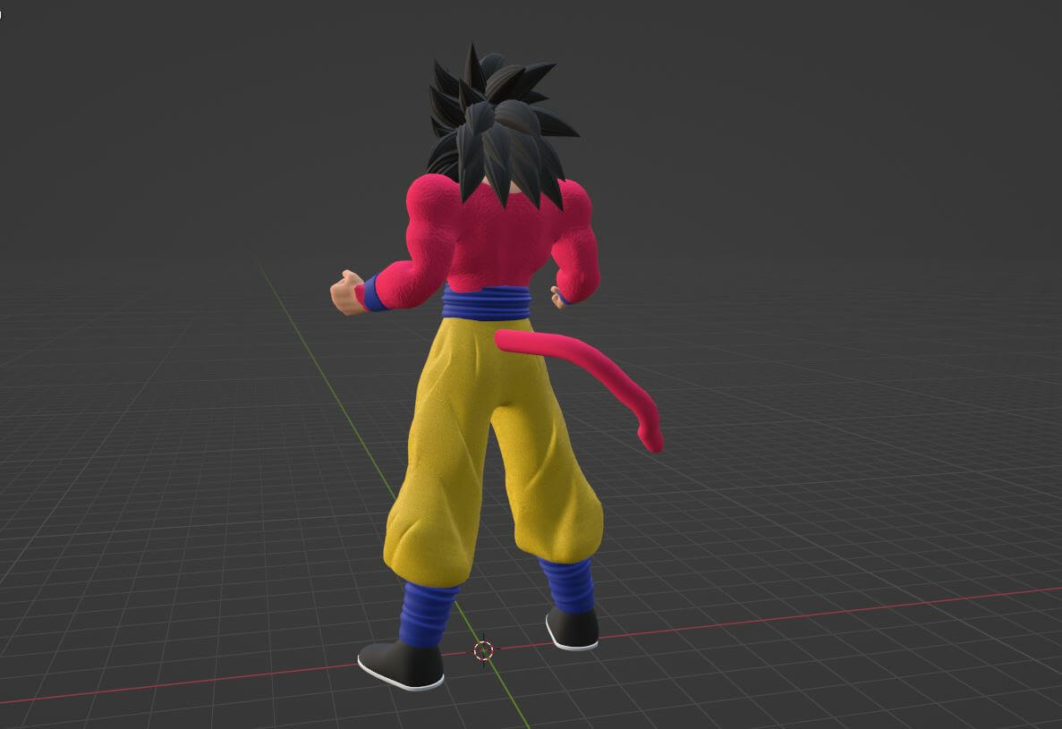 Goku Super Saiyan 4 - Dragonball GT 3D Model by Summerforce