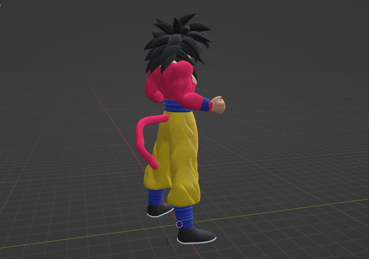 Goku Super Saiyan 4 - Dragonball GT 3D Model by Summerforce