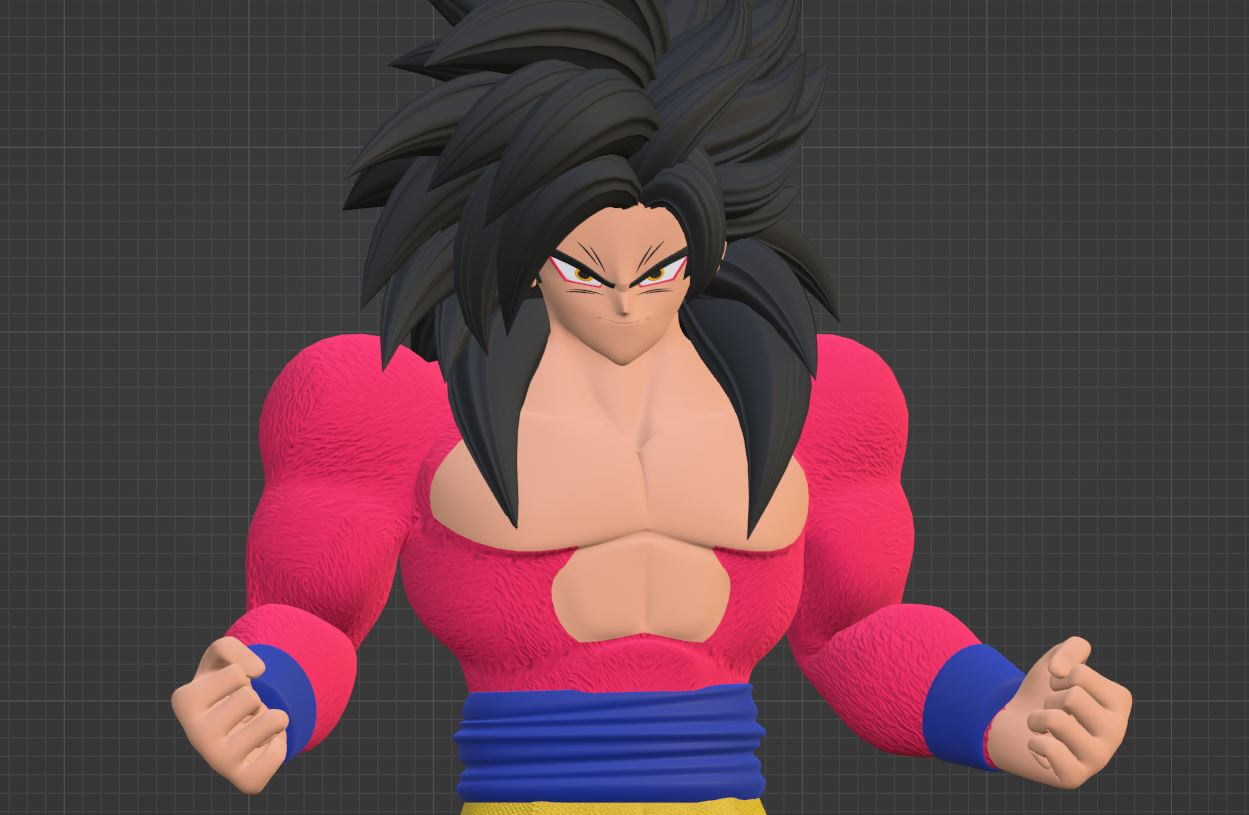 Goku Super Saiyan 4 - Dragonball GT 3D Model by Summerforce