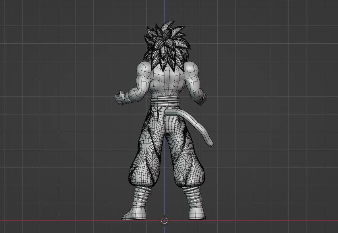 Goku Super Saiyan 4 - Dragonball GT 3D Model by Summerforce