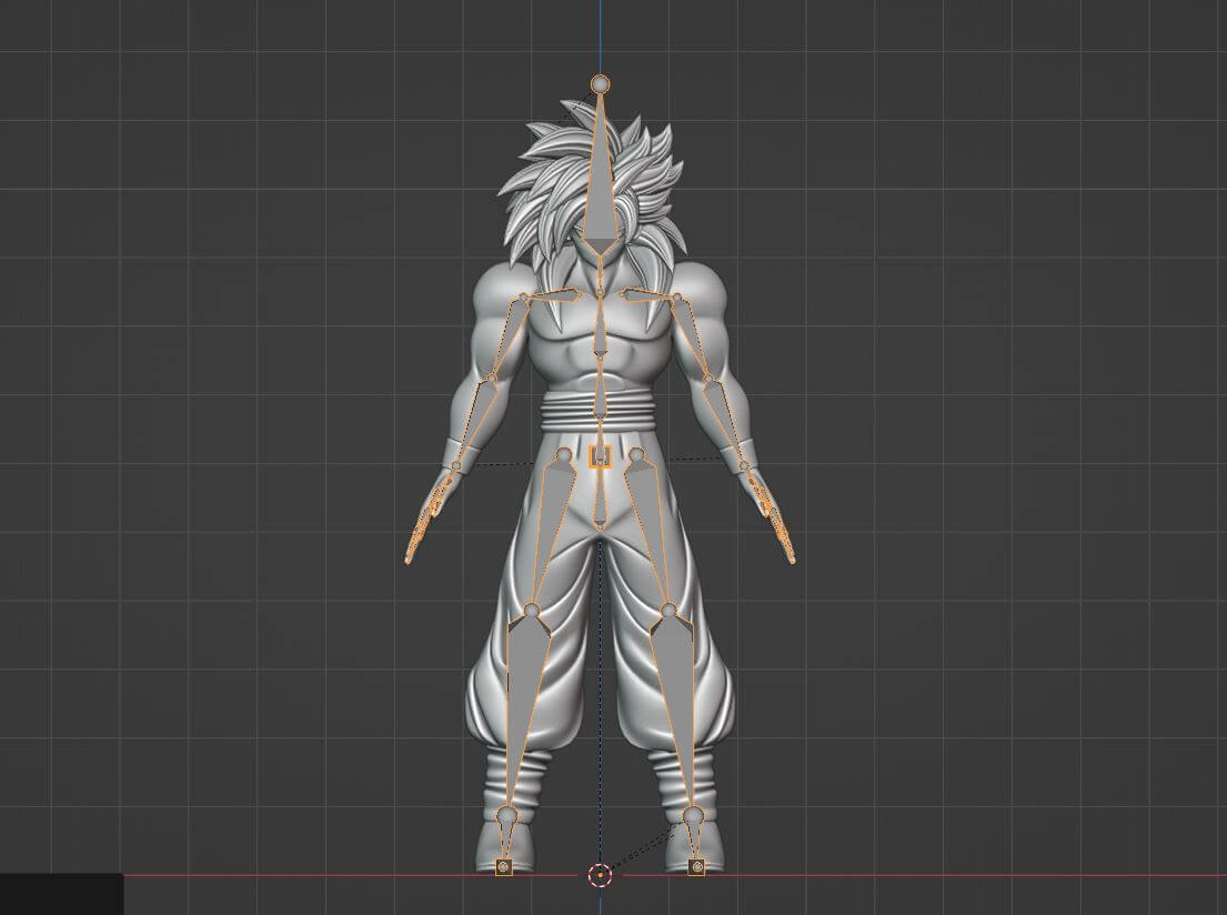 Goku Super Saiyan 4 - Dragonball GT 3D Model by Summerforce