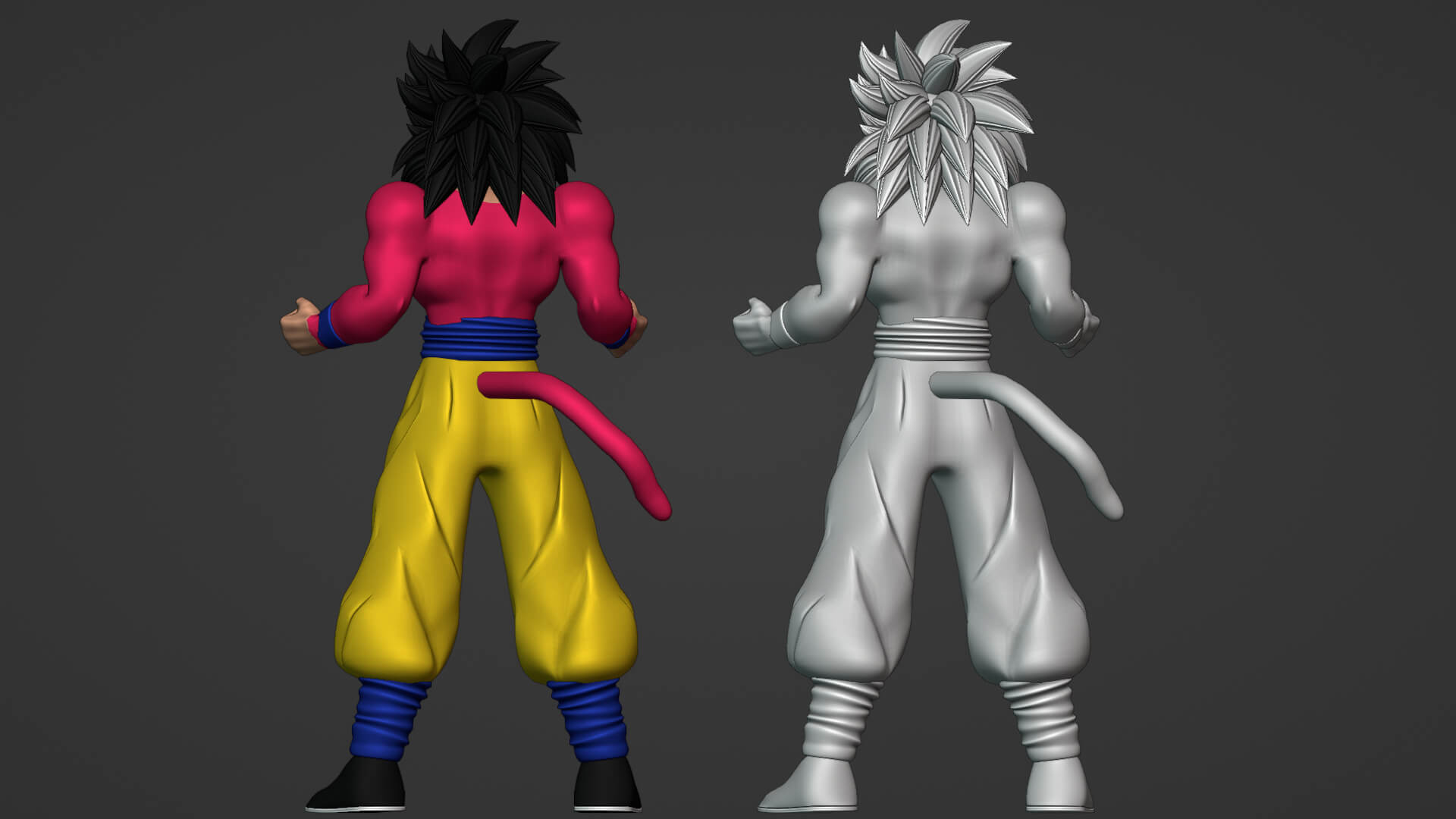 Goku Super Saiyan 4 - Dragonball GT 3D Model by Summerforce