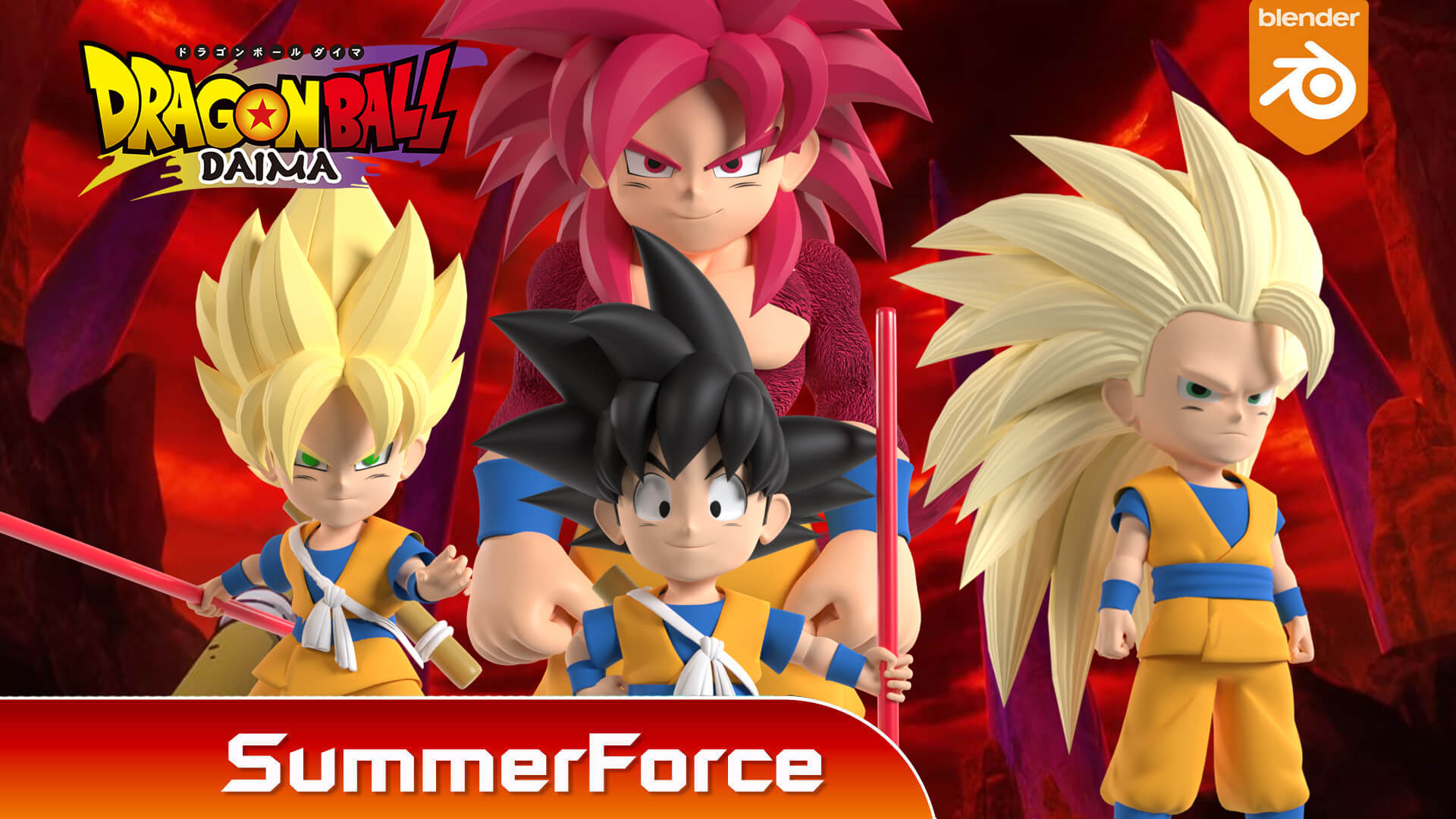 Goku Super Saiyan - Dragonball Daima 3D Model by Summerforce