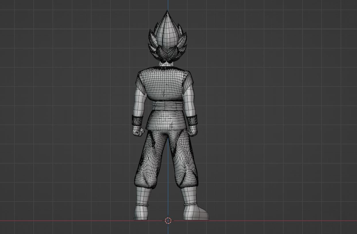 Goku Super Saiyan - Dragonball Daima 3D Model by Summerforce