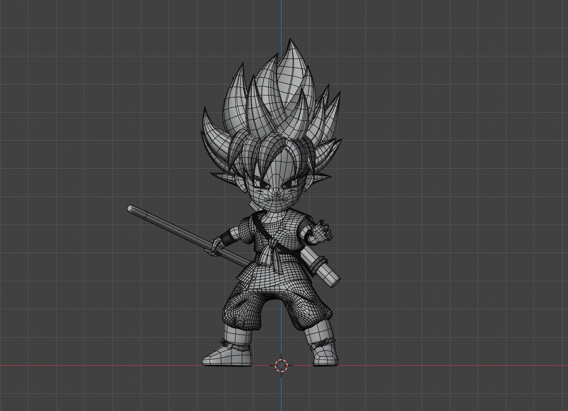 Goku Super Saiyan Mini - Dragonball Daima 3D Model by Summerforce