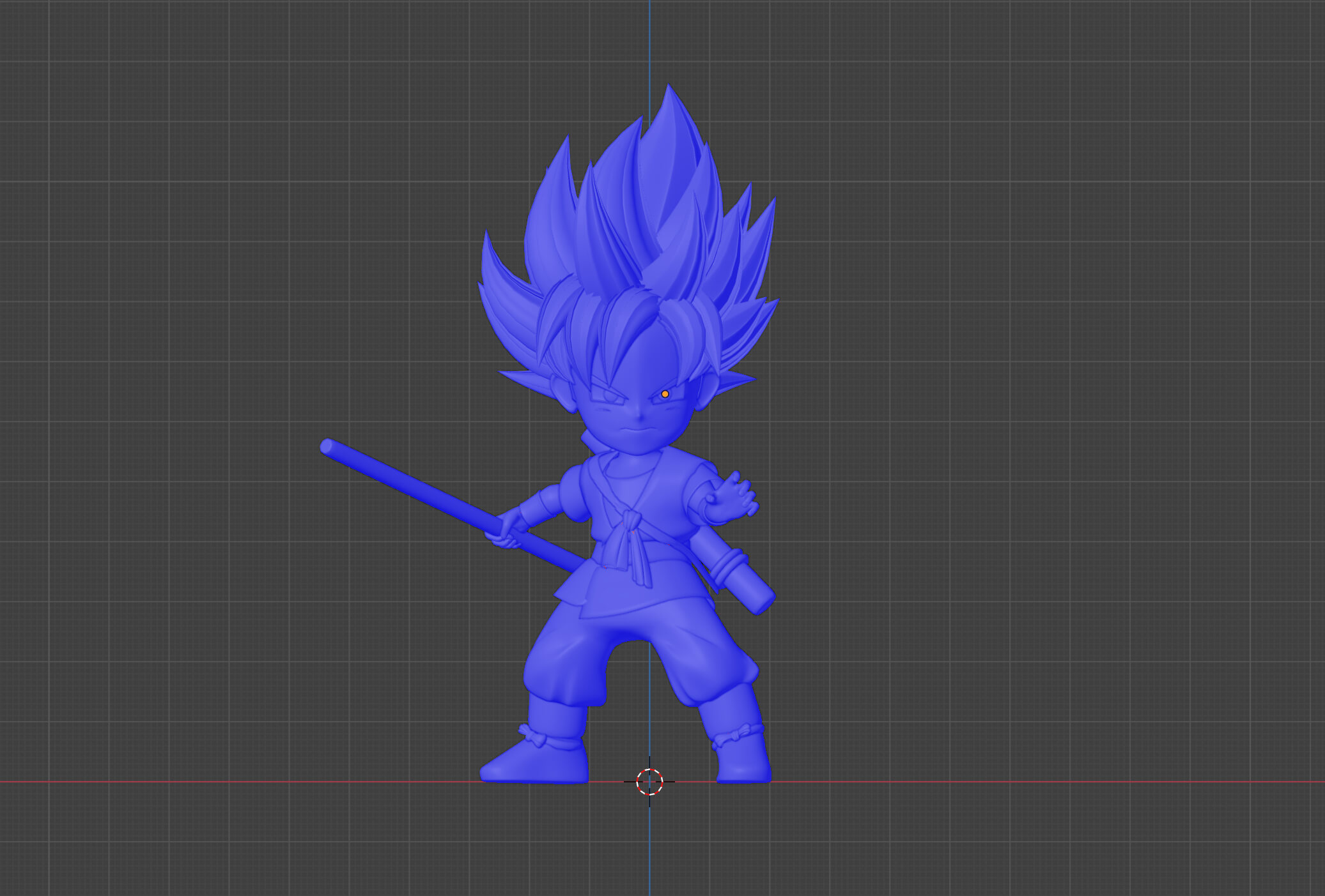 Goku Super Saiyan Mini - Dragonball Daima 3D Model by Summerforce